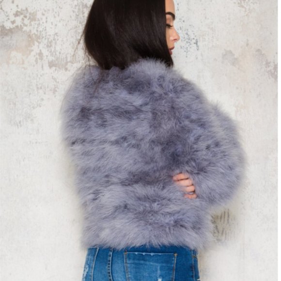 Dennis Magli | Jackets & Coats | Dennis Maglic Dream Fuzzy Jacket Grey ...